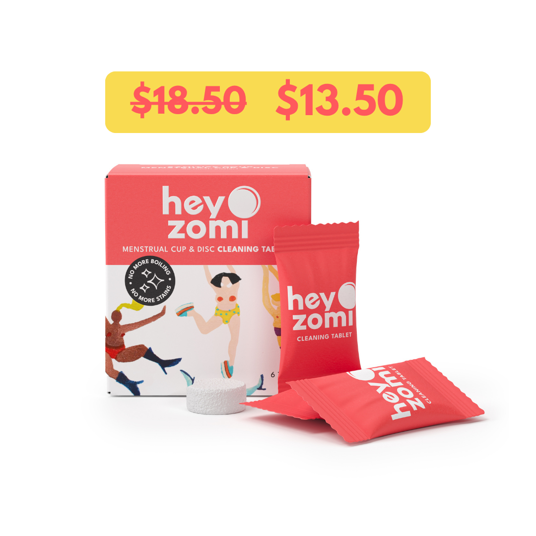The Hey Zomi Menstrual Cup & Disc Cleaner - Sanitises & Removes Stains
